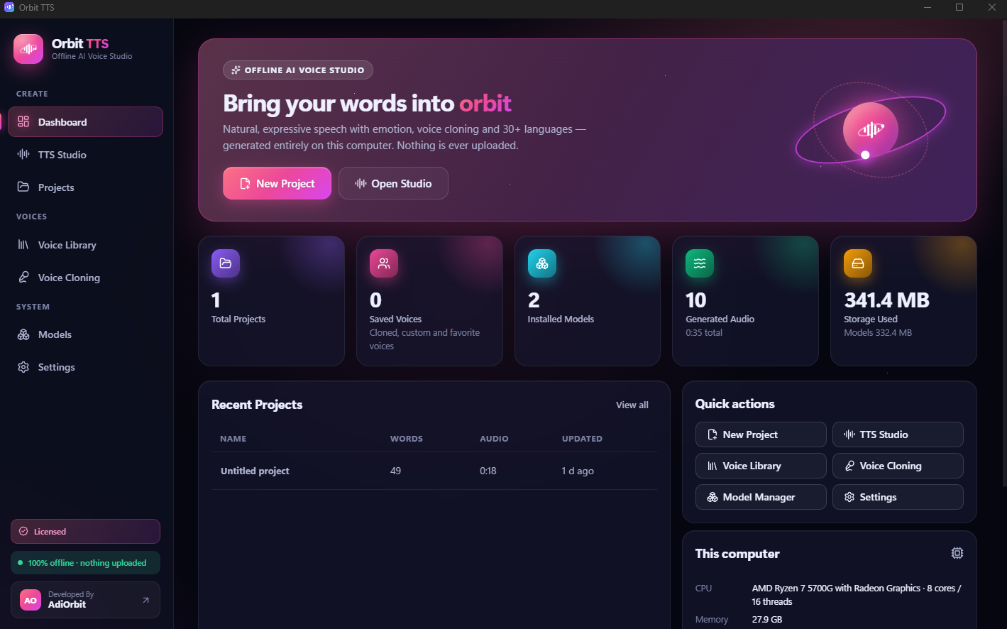 AdiOrbit — Software that moves your work forward.